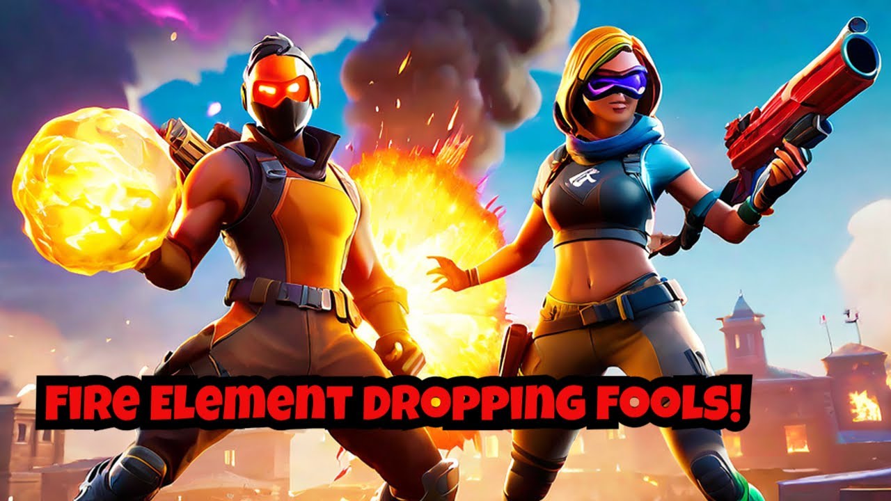 Epic Fire Element Drop in Fortnite Duo Gameplay! - YouTube
