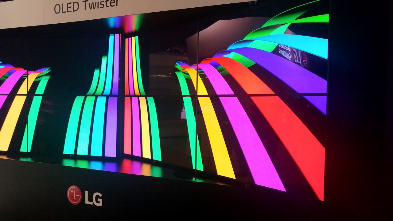 Dual sided OLED, OLED Video Wall, OLED Twister - YouTube