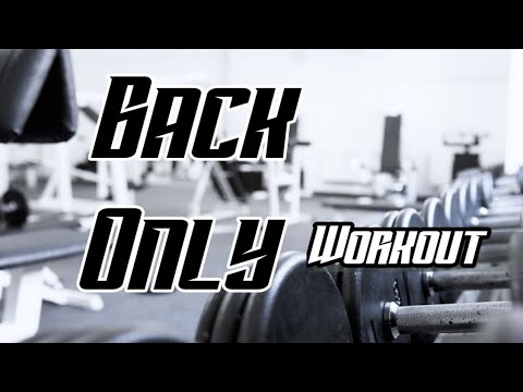 Back Only Workout (( Dumbbells)) Build a strong back. - YouTube