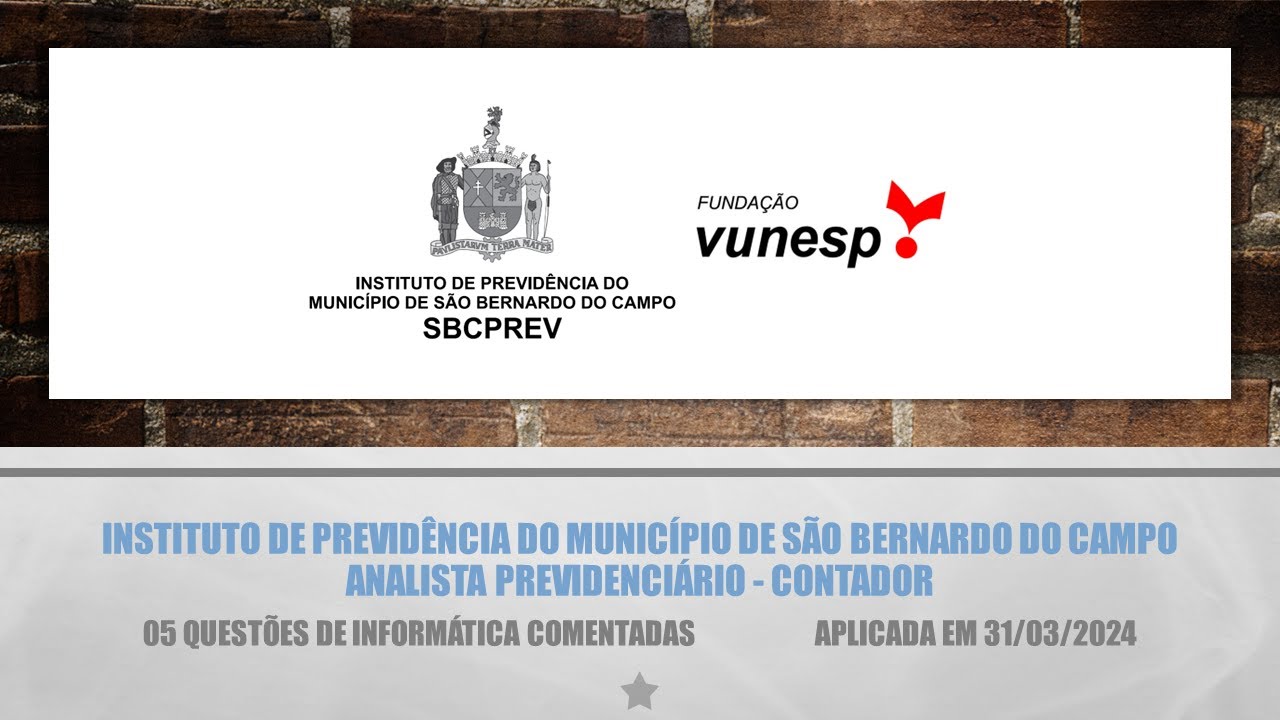 Instituto de Previdência de São Bernardo do Campo - Analista Previd ...