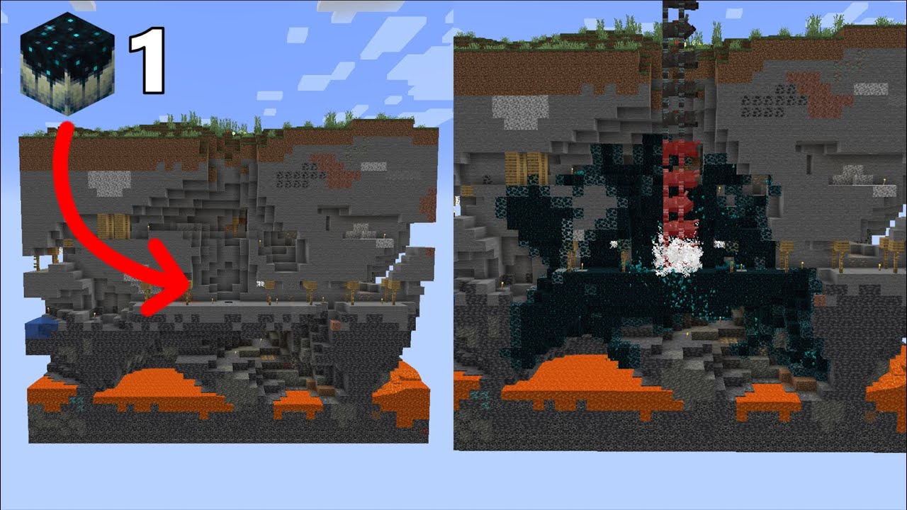 How much can sculk spread from 1 sculk catalyst? Part 2 - YouTube