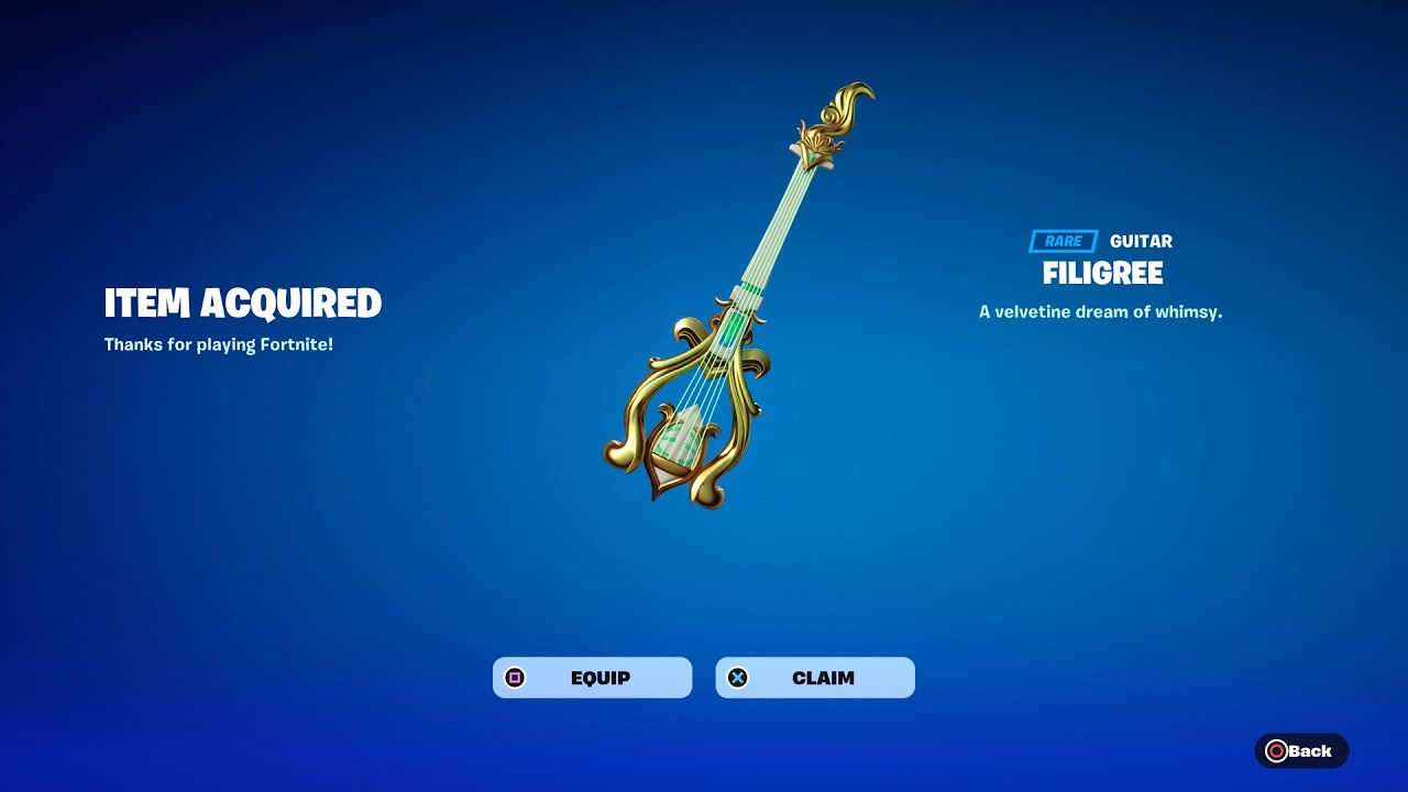 How To Get Filigree Guitar NOW FREE In Fortnite (Unlocked Filigree ...
