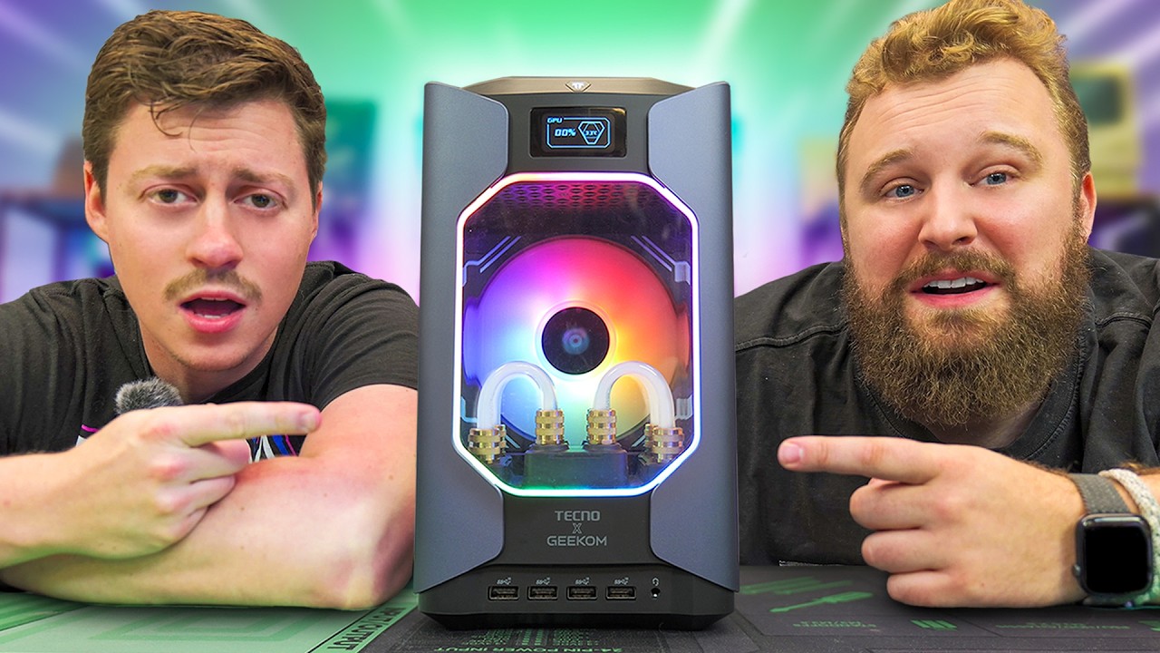 CRAZY Custom Liquid Cooled Mini Gaming PC.... - YouTube