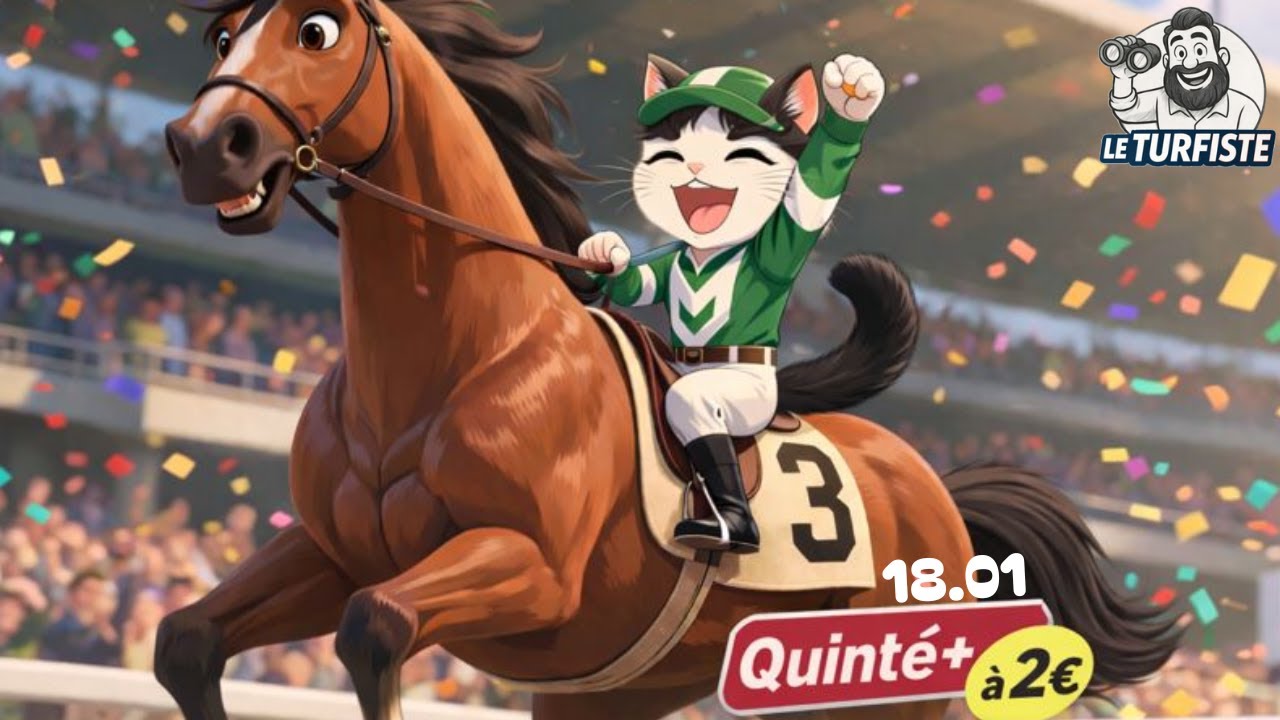 2€ LE TICKET QUINTE DIMANCHE 18 JANVIER 2026 - YouTube