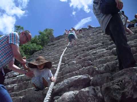 Mayan Pyramid Climb - YouTube