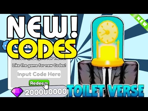 ALL NEW WORKING CODES 2024 | TOILET VERSE TOWER DEFENSE CODES | ROBLOX ...