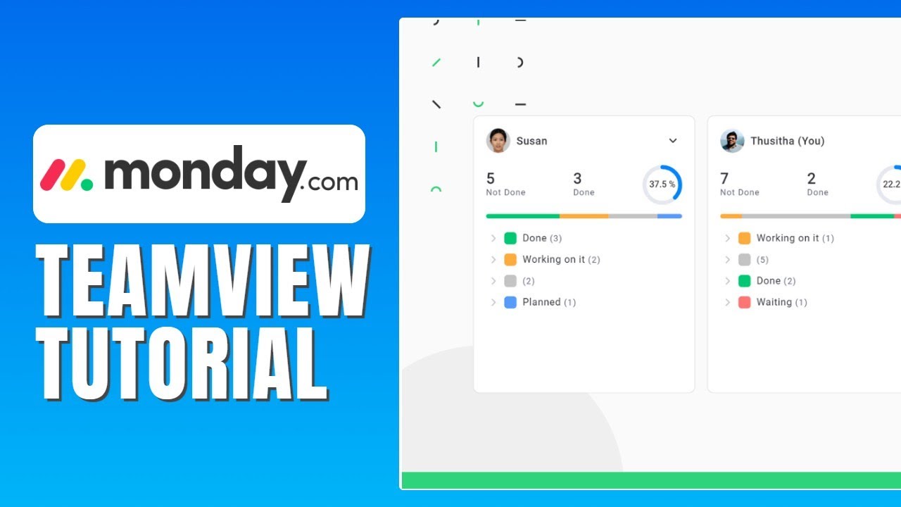 How To Use TeamView In Monday.com - TeamView Tutorial Monday.com - YouTube