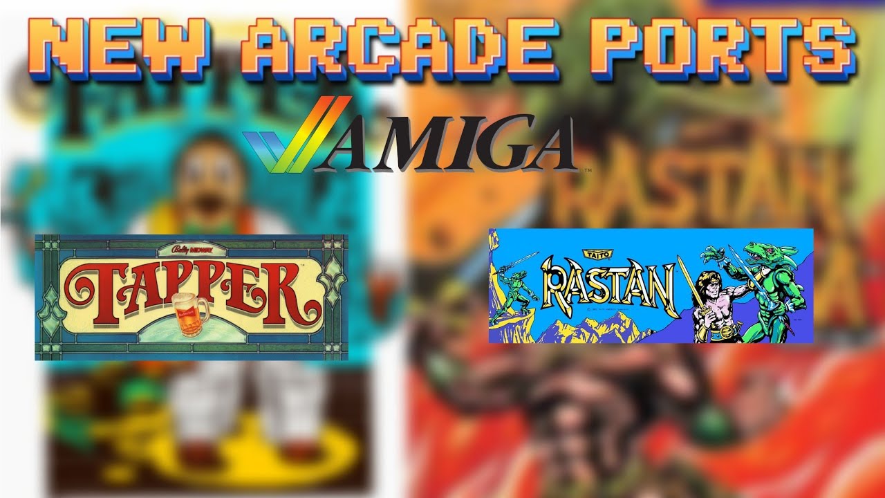 New Amiga Arcade Ports - Tapper & Rastan - YouTube