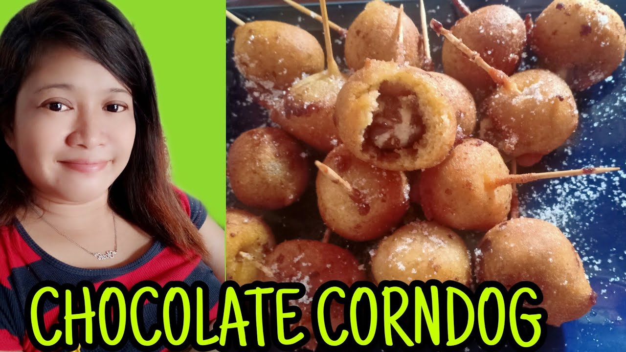 Homemade Chocolate Corndog with Darak na Mais #corndog #cornmeal # ...