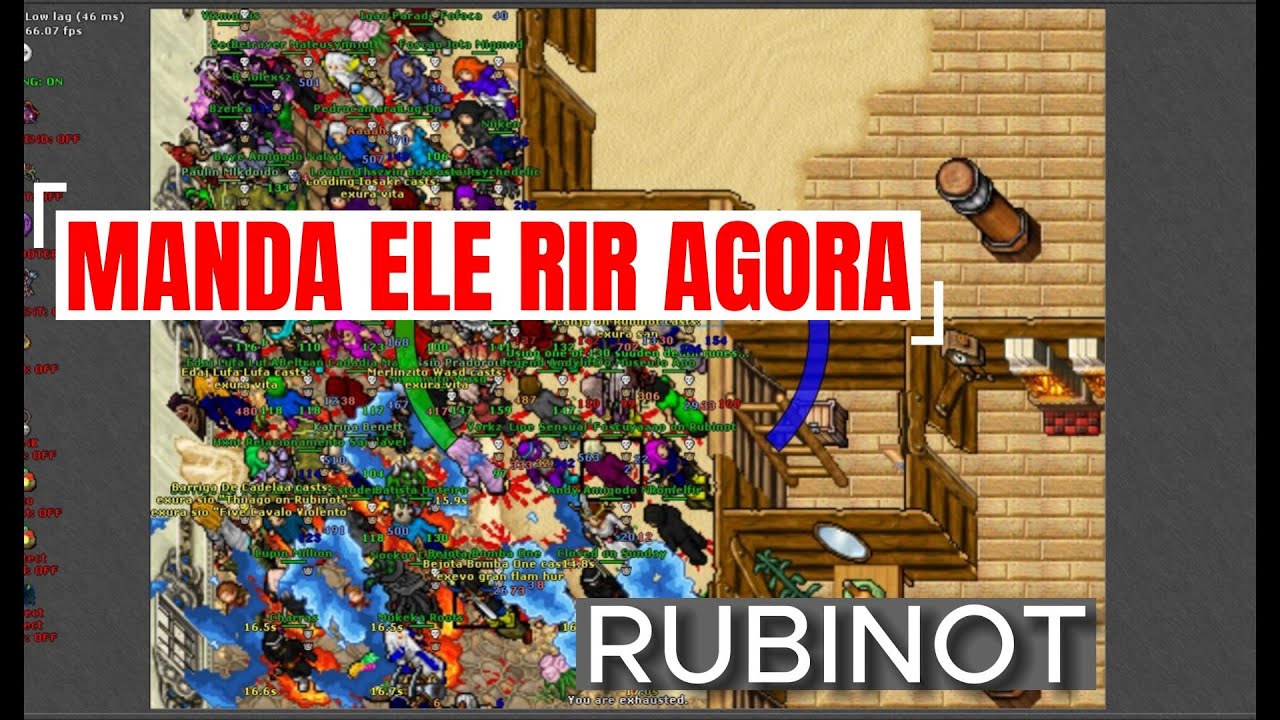 RUBINOT | MANDA ELE RIR AGORA | MAIOR GUERRA DO RUBINOT #rubinot - YouTube