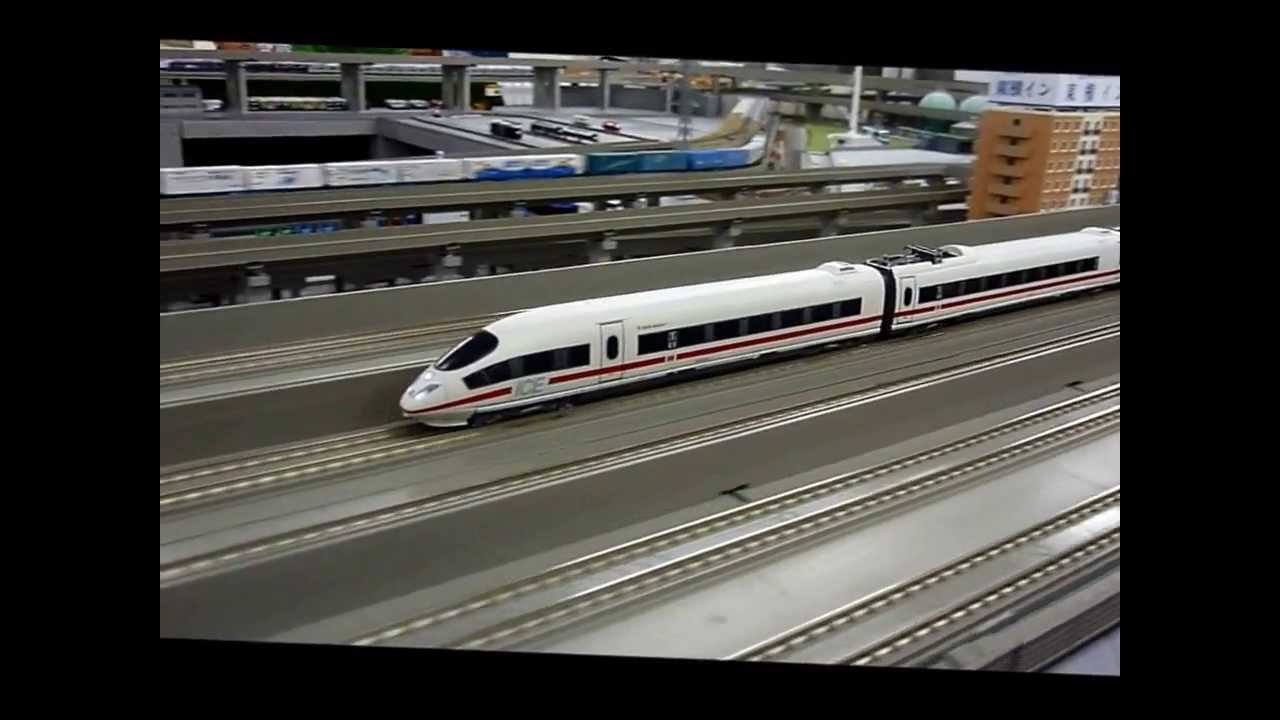 ICE 2 与 ICE 3 Nゲージ 铁路 模型 试开 （その21） - YouTube