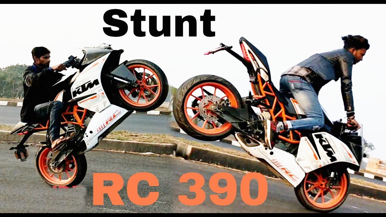 KTM RC 390 STUNT | STOPPIE | Wheelie ||practice|| - YouTube
