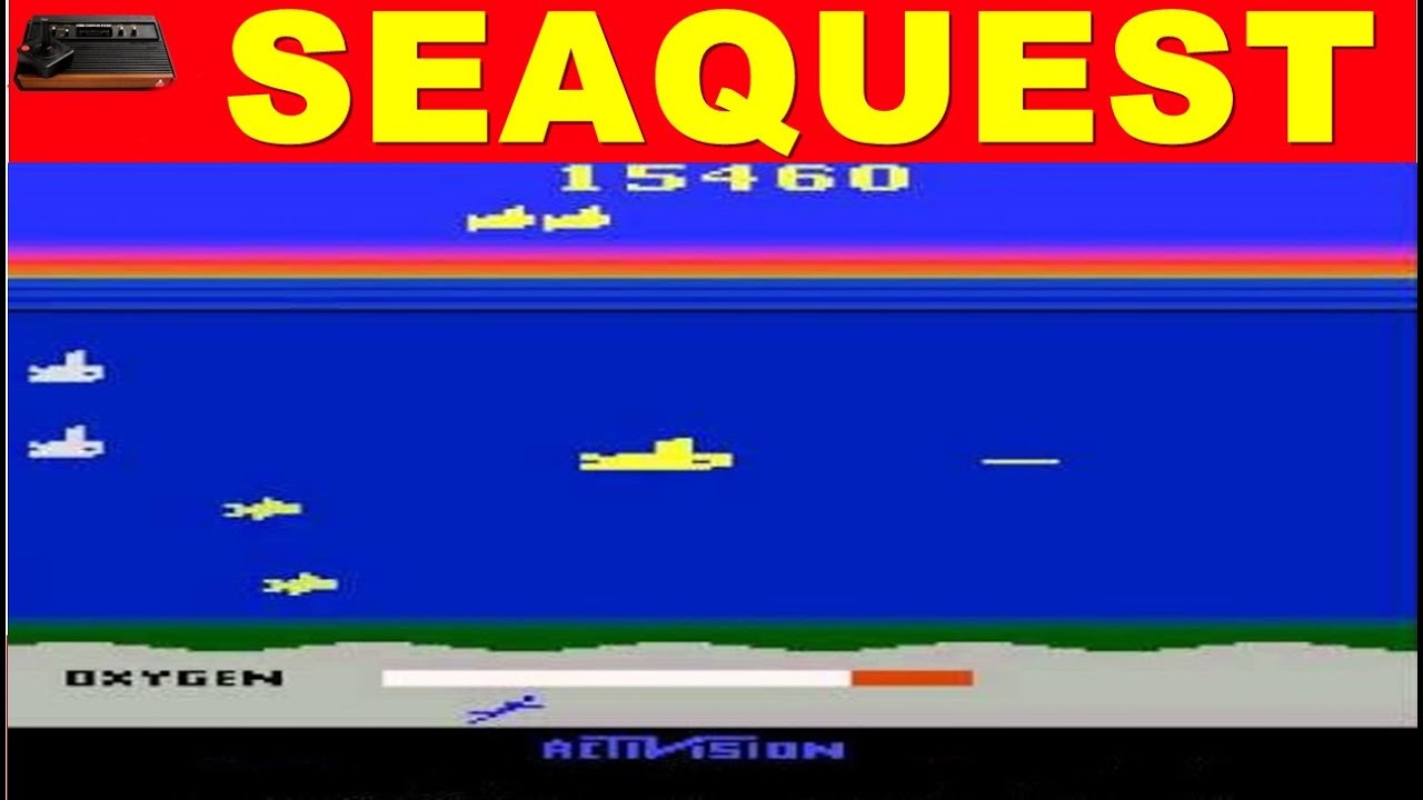 SEAQUEST - GAMEPLAY (ATARI 2600) NO COMMENTARY - SERGIO GAMER CLASSIC ...