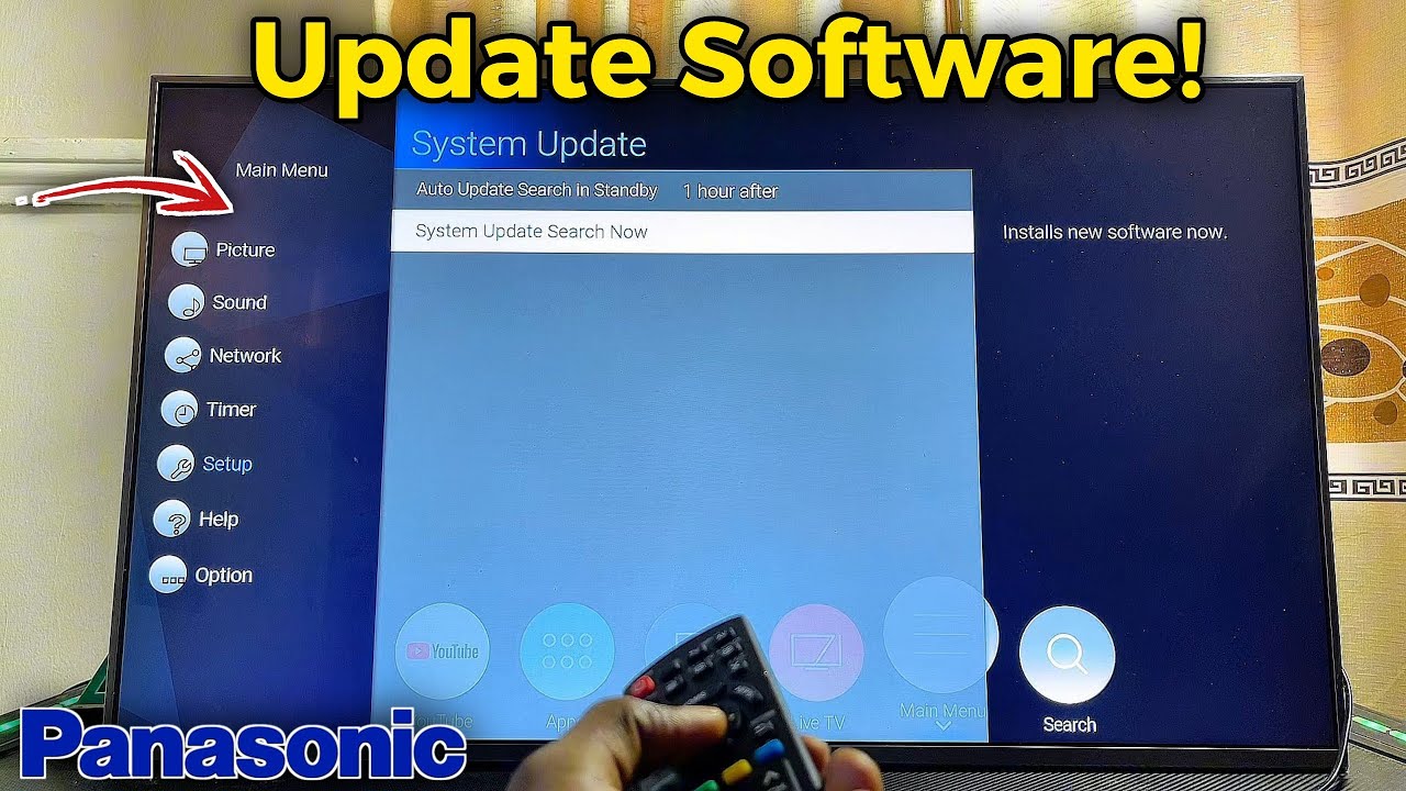 How to Update Software on Panasonic TV! - YouTube