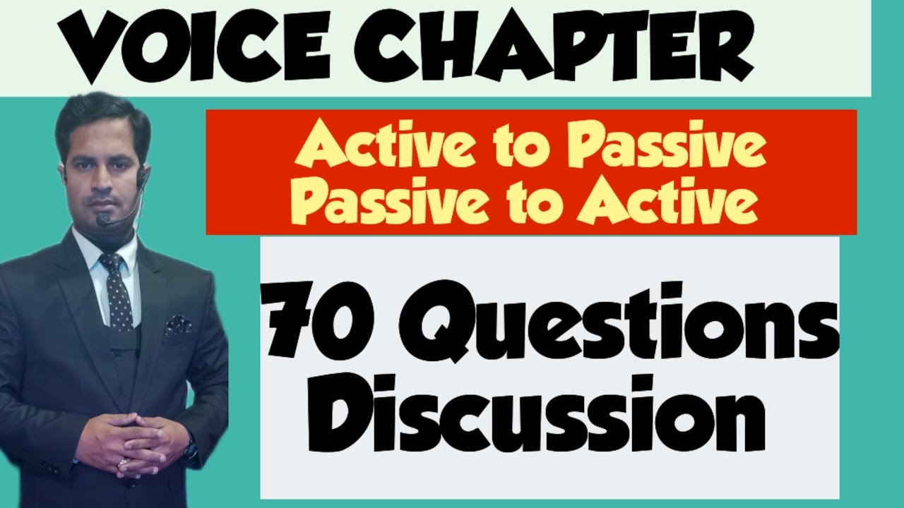 Active Passive voice || 70 Questions Discussion #voice #active #passive ...
