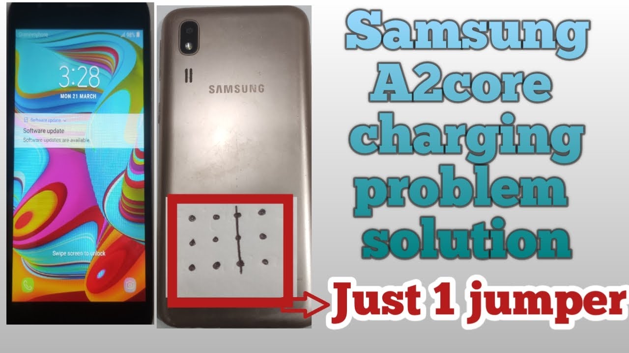 Samsung A2core(SM-A260) charging problem solution - YouTube