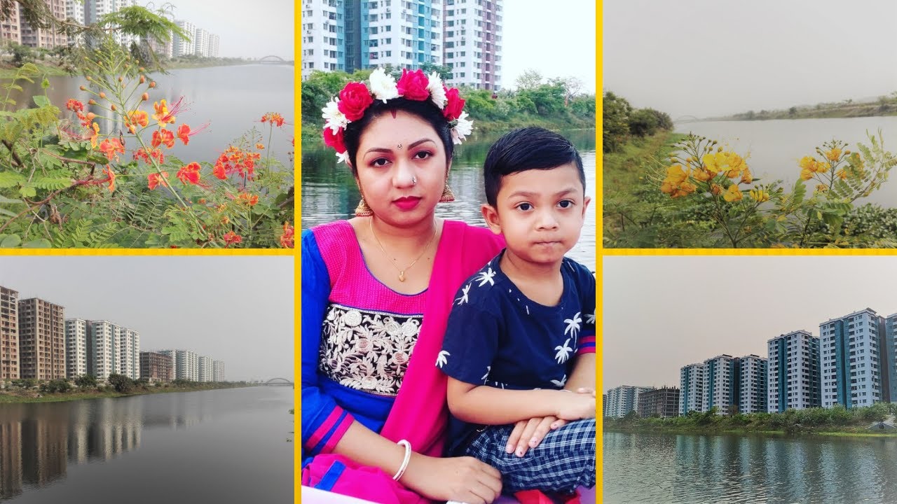 Journey by Boat at Rajuk Uttara Apartment Project Lake। এক বিকালে RUAP ...