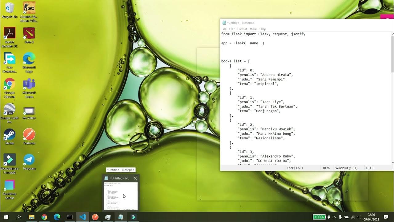 Membuat Web API Sederhana dengan Flask Python - YouTube