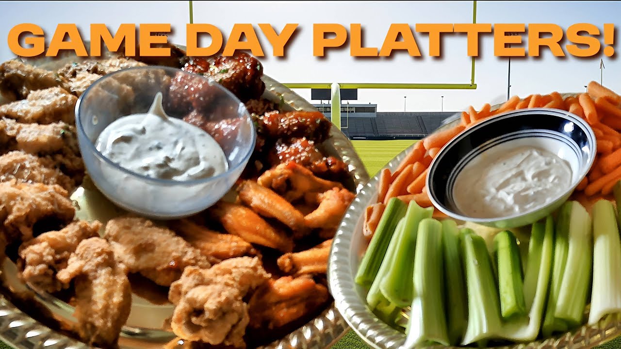 We Built the Ultimate Game Day Wing & Veggie Platters! - YouTube