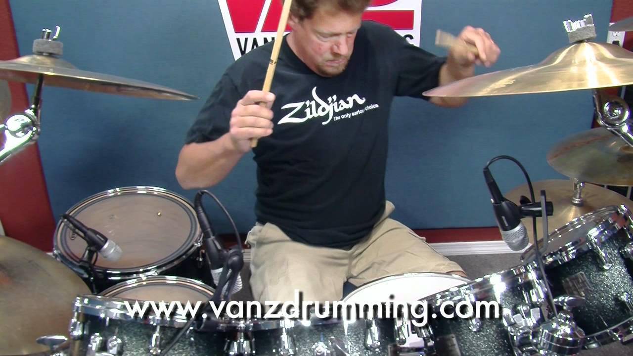 How to Play Drums - Upbeat Funky Fill - Vanz Drumming - YouTube