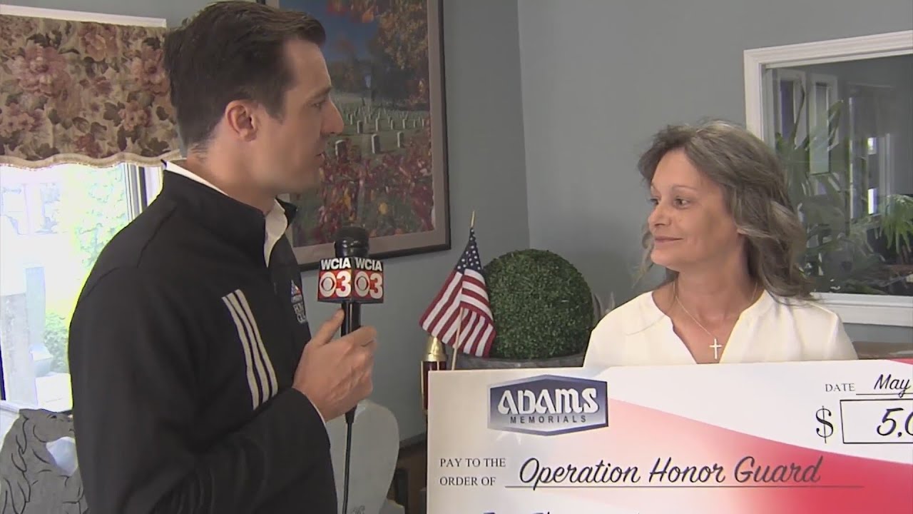 Operation Honor Guard: Adams Memoril donates $5,000 - YouTube