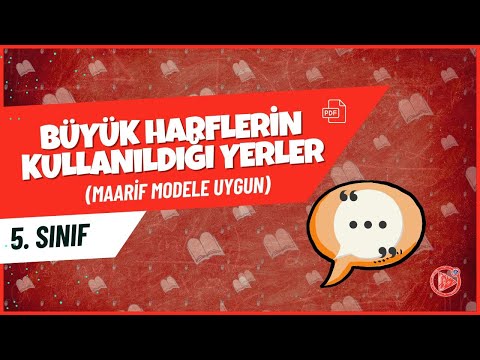 Büyük Harflerin Kullanıldığı Yerler | 5. Sınıf Türkçe Konu Anlatımı | 2026