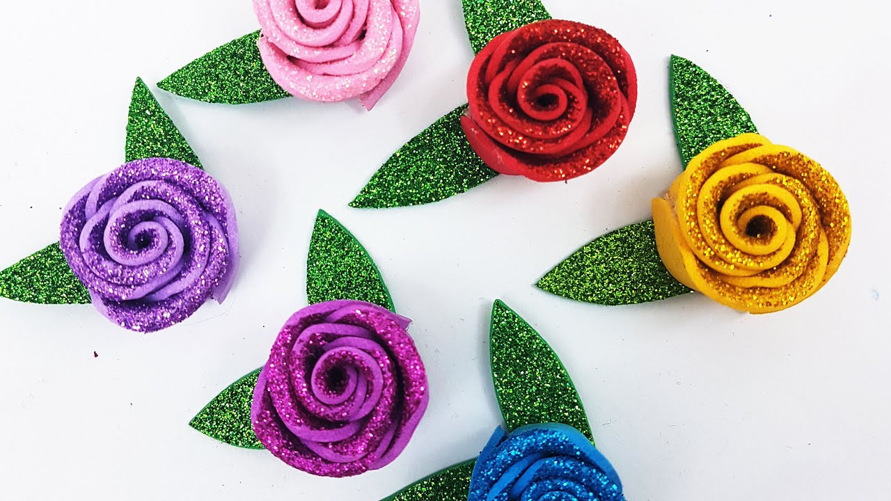 How To Make Realistic Mini Paper Roses - Rose Flower DIY - Rose Flower ...