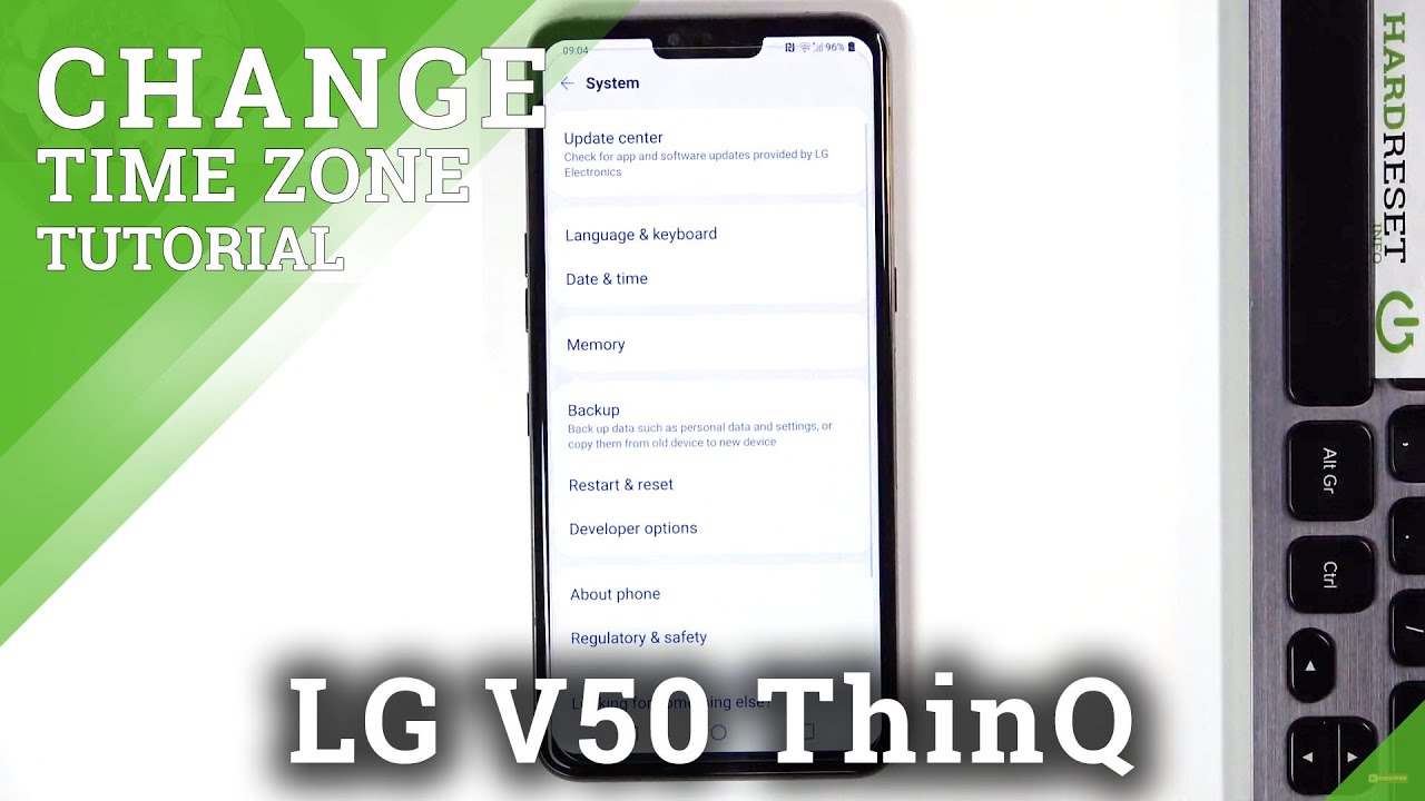 How to Change Date & Time in LG V50 ThinQ – Find Time Zone Settings ...