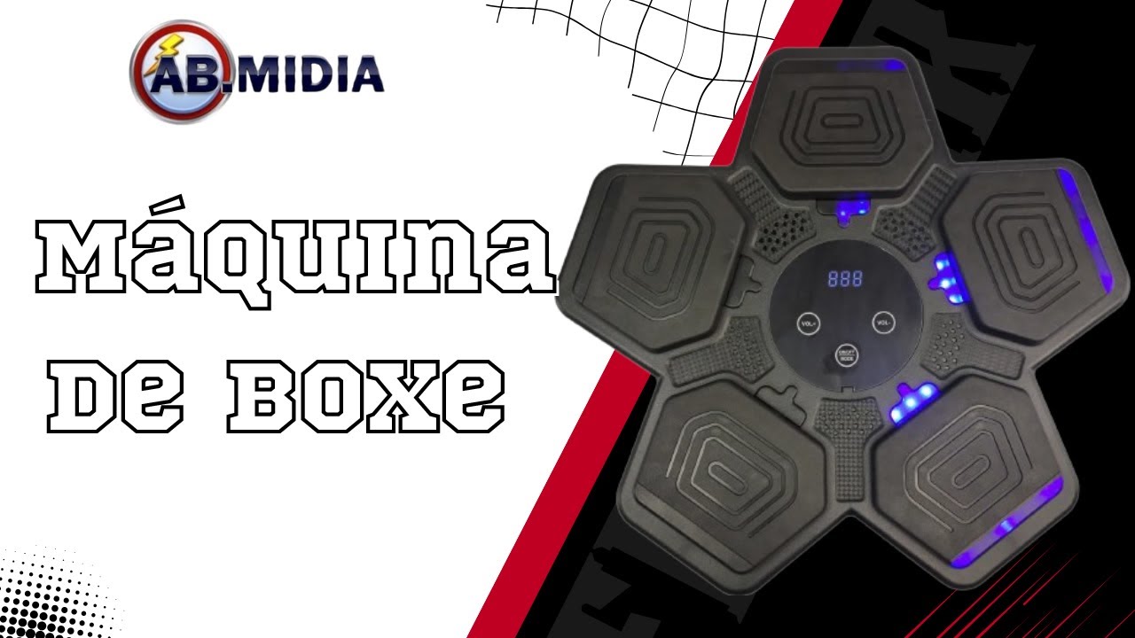 Maquina de Boxe Smart Bluetooth Musica Antiestresse Treinos Exercicios ...