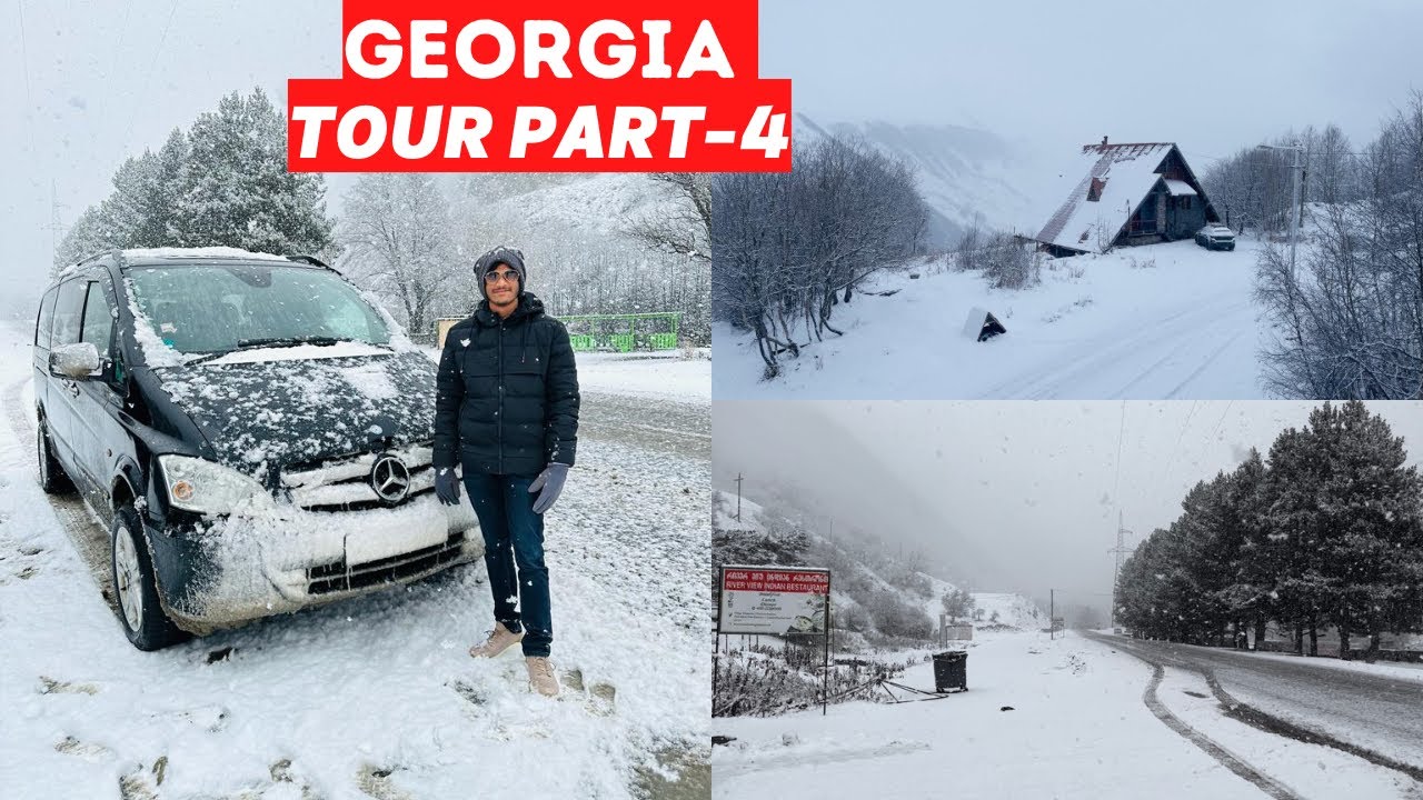 Snow Storm In Georgia I Gudauri Blizzard Full Vlog I Ananuri Fortress I ...