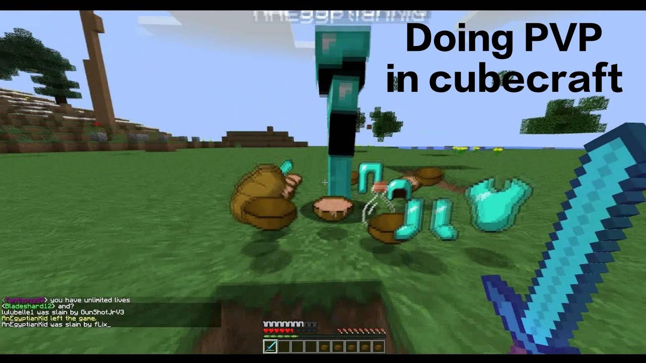 Doing PVP in cubecraft|gameplay Minecraft - YouTube