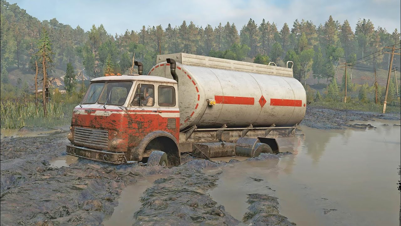 ZIKZ 5368 ОН ЖЕ МАЗ-509 - ДЫРЯВЫЙ ВЕЗДЕХОД? МЕСИМ ГЛИНУ В SNOWRUNNER ...