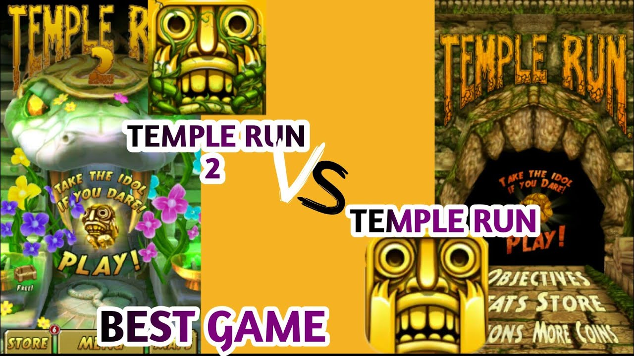 Temple Run 2 vs Temple run | Old vs New | Let's see who is best | with ...