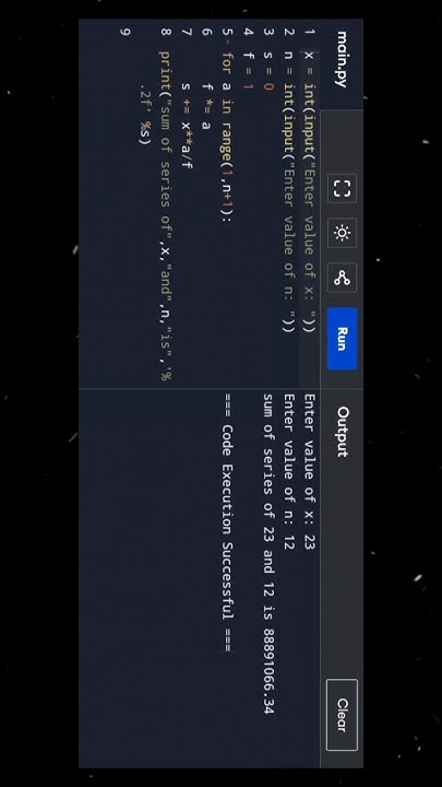 Program of sum of series in python #pythonprogramming #maths #programming #coding #series - YouTube