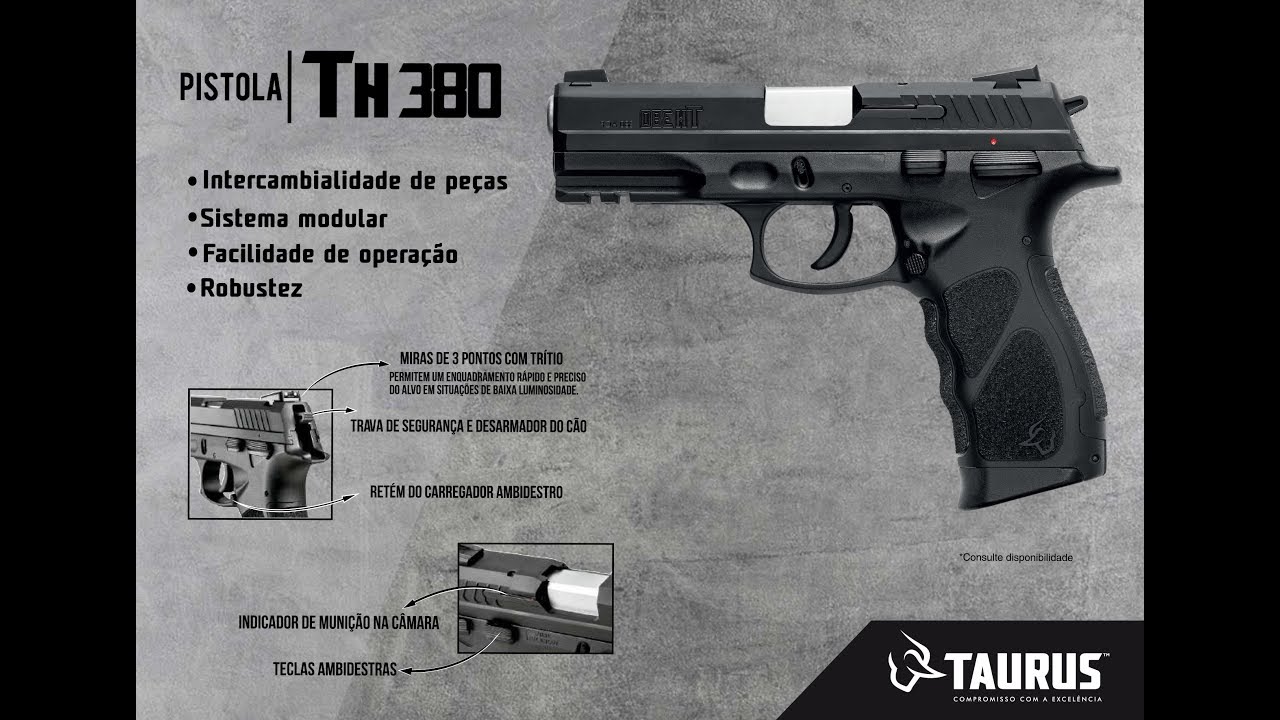Taurus hammer th380 - YouTube