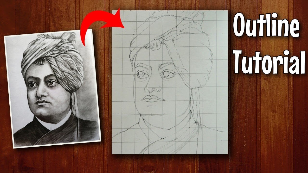 Easy Swami Vivekananda Drawing | How to draw Swami Vivekananda | Swami ...