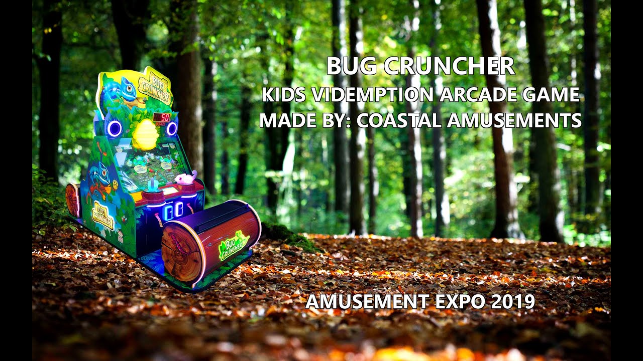 Bug Cruncher kids videmption arcade game by Coastal Amusements - YouTube