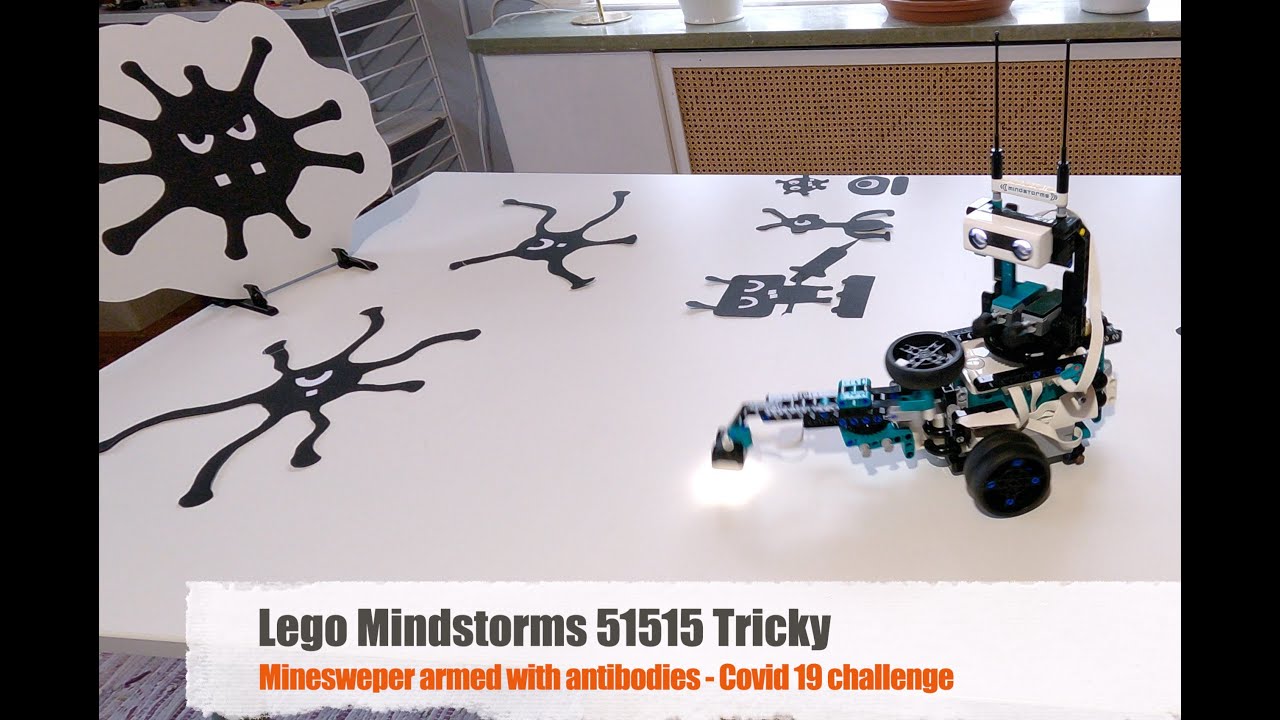 Mindstorms 51515 Mindsweeper robot (Tricky addons) - YouTube
