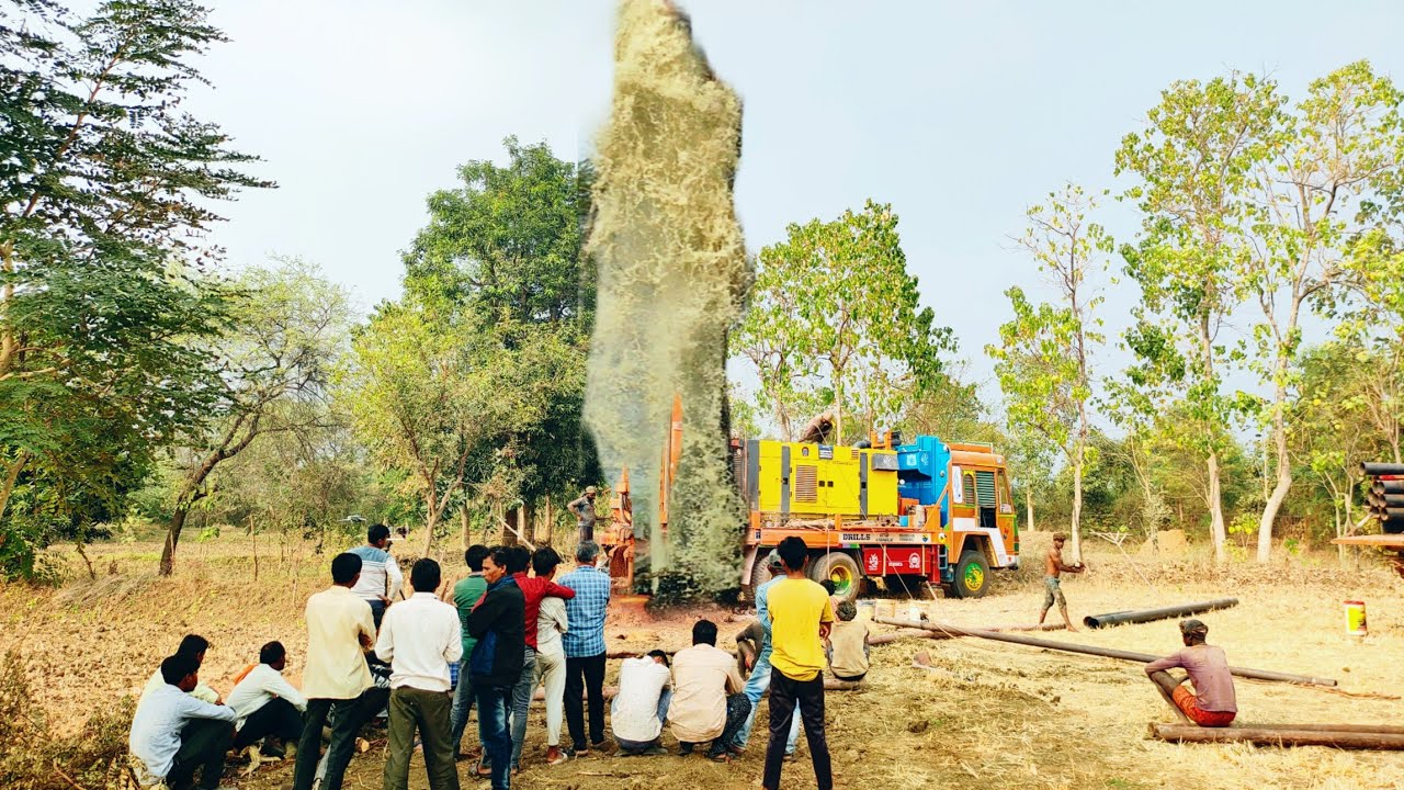 Borewell Drilling Machine Step in Step 50 HP Motor in Water Pump 170 ...