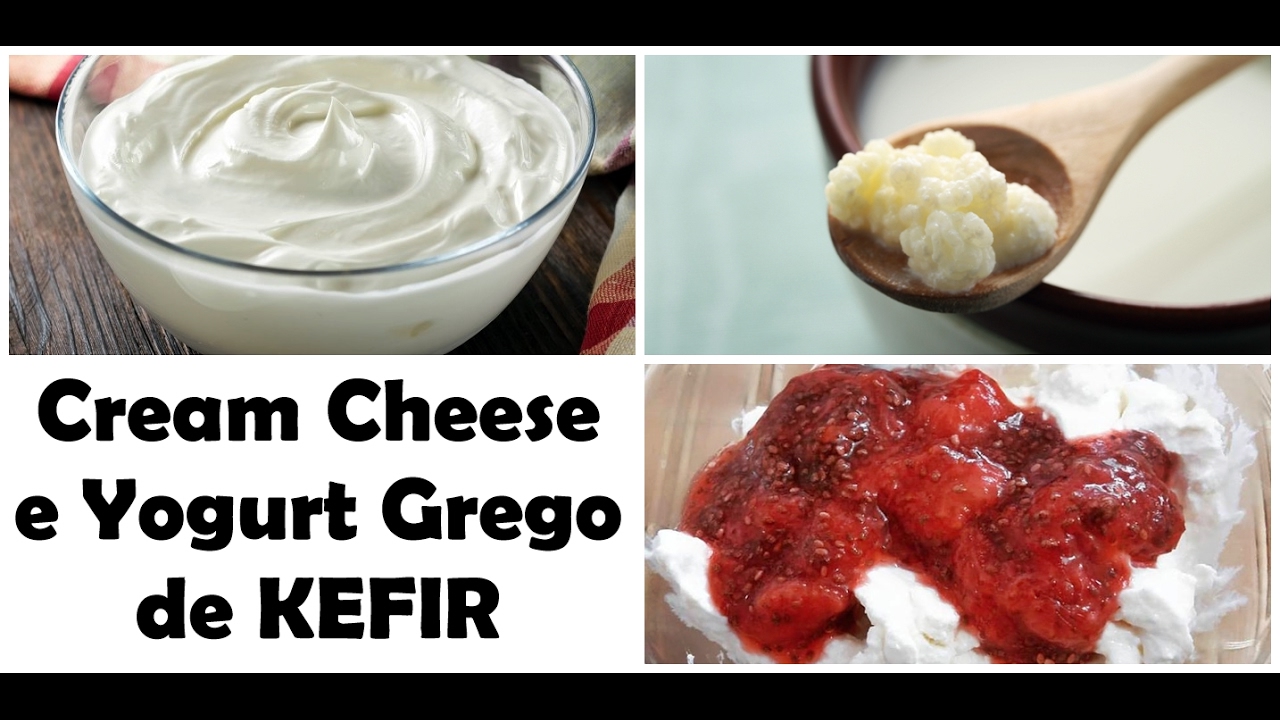 Receita de Cream Cheese de Kefir/ Yogurt Grego - YouTube
