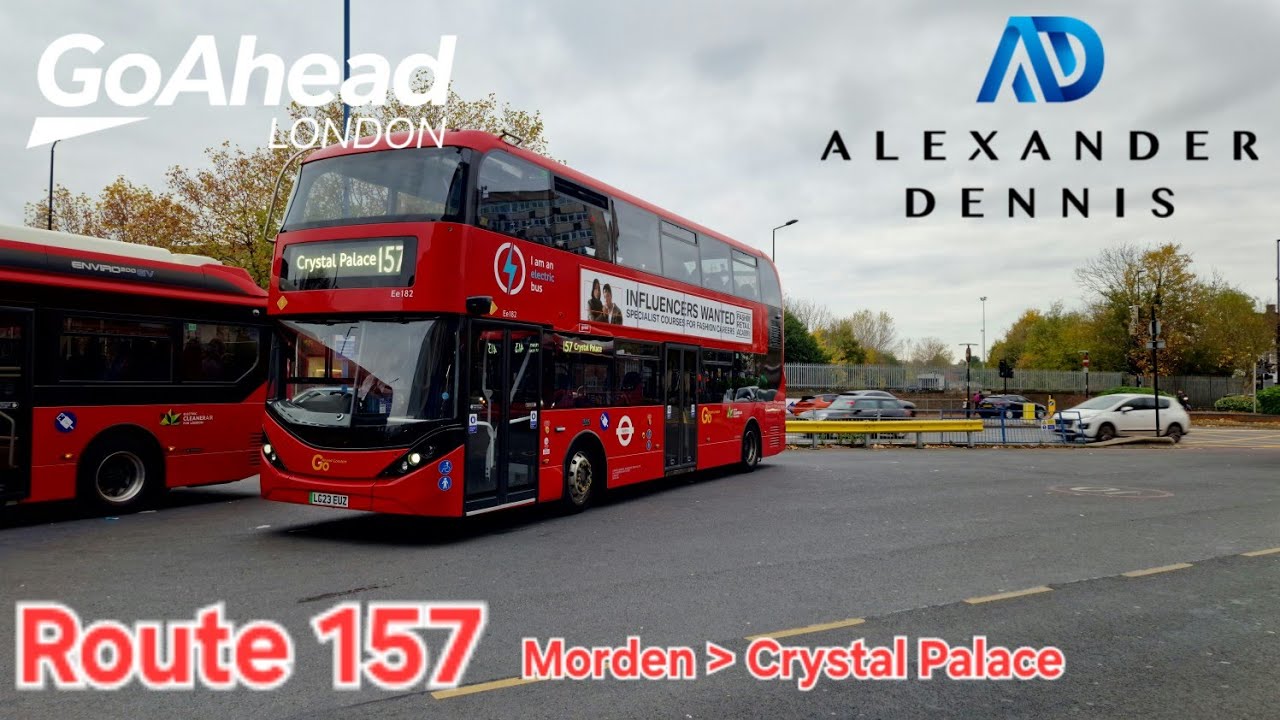 Top deck View Route 157 Morden To West Croydon - YouTube