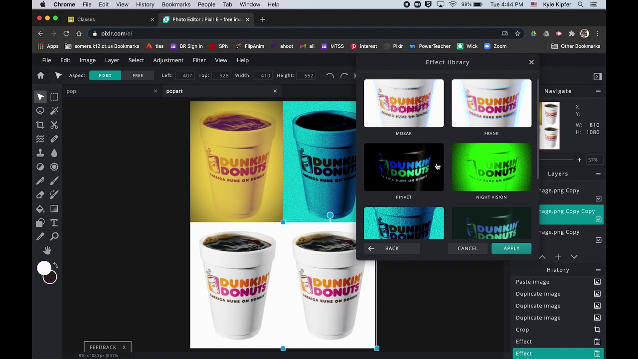 Create a Pop Art Tiled Image in Pixlr E - YouTube
