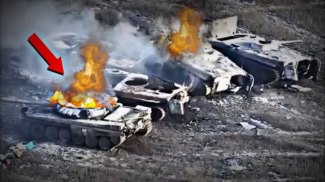 Russian failure! ! Another huge failure of the Russian tanks near ...