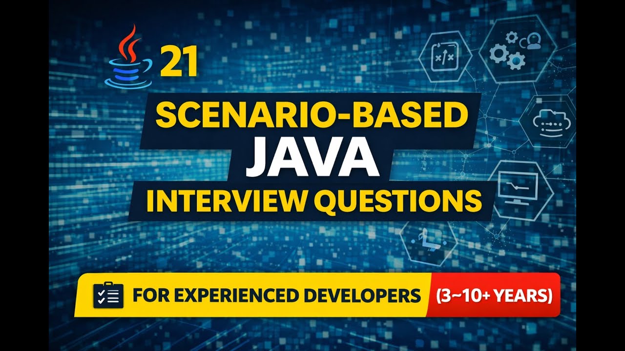 Real-Time Scenario-Based Java Interview Questions Asked in Top ...