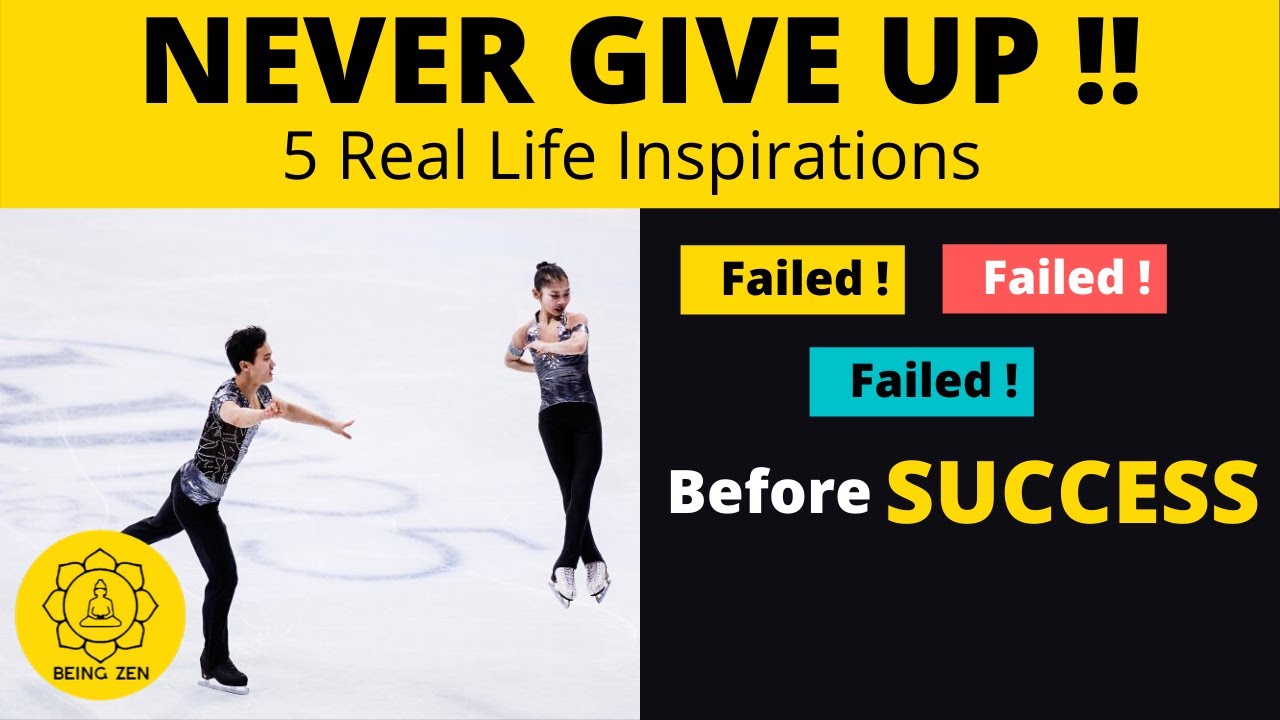 Never Give up - 5 Real life inspirations | Morning Motivation ...