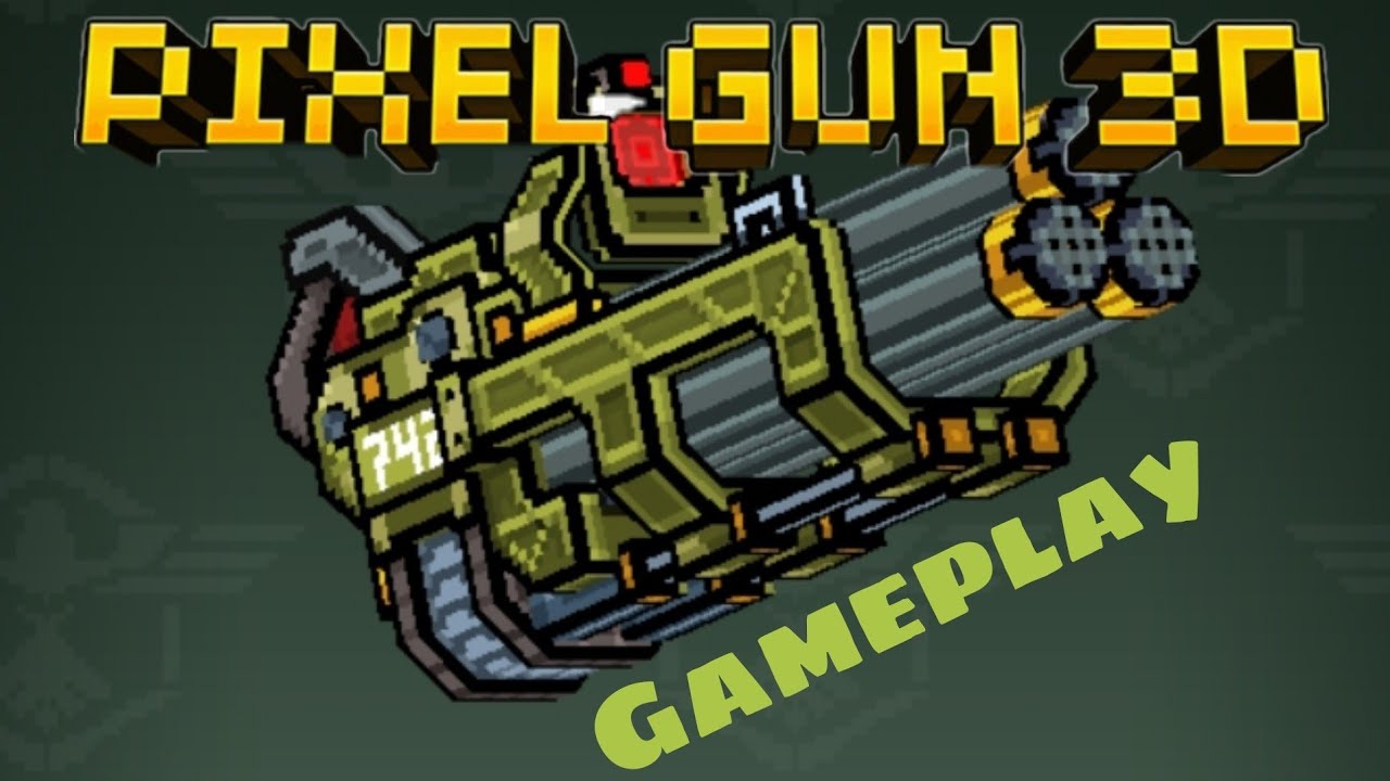 Pixel Gun 3D - Siege Minigun Gameplay - YouTube