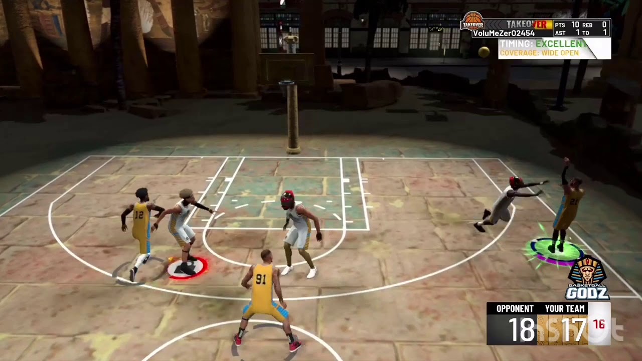 A green montage in the basketball gods event - YouTube