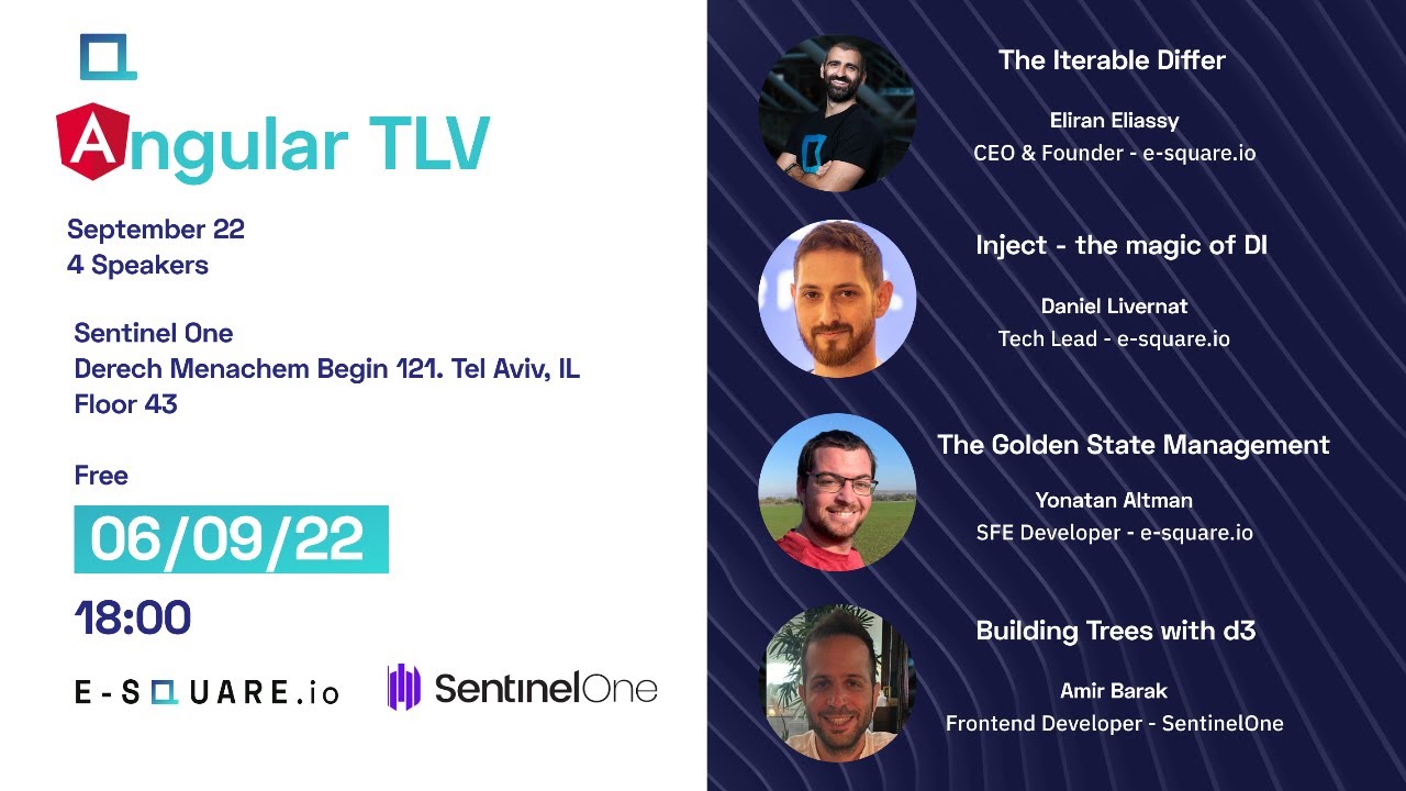 Angular TLV - September 2022 Meetup (Eliran Eliassy + Daniel Livernat + Yonatan Altman + Amir ...