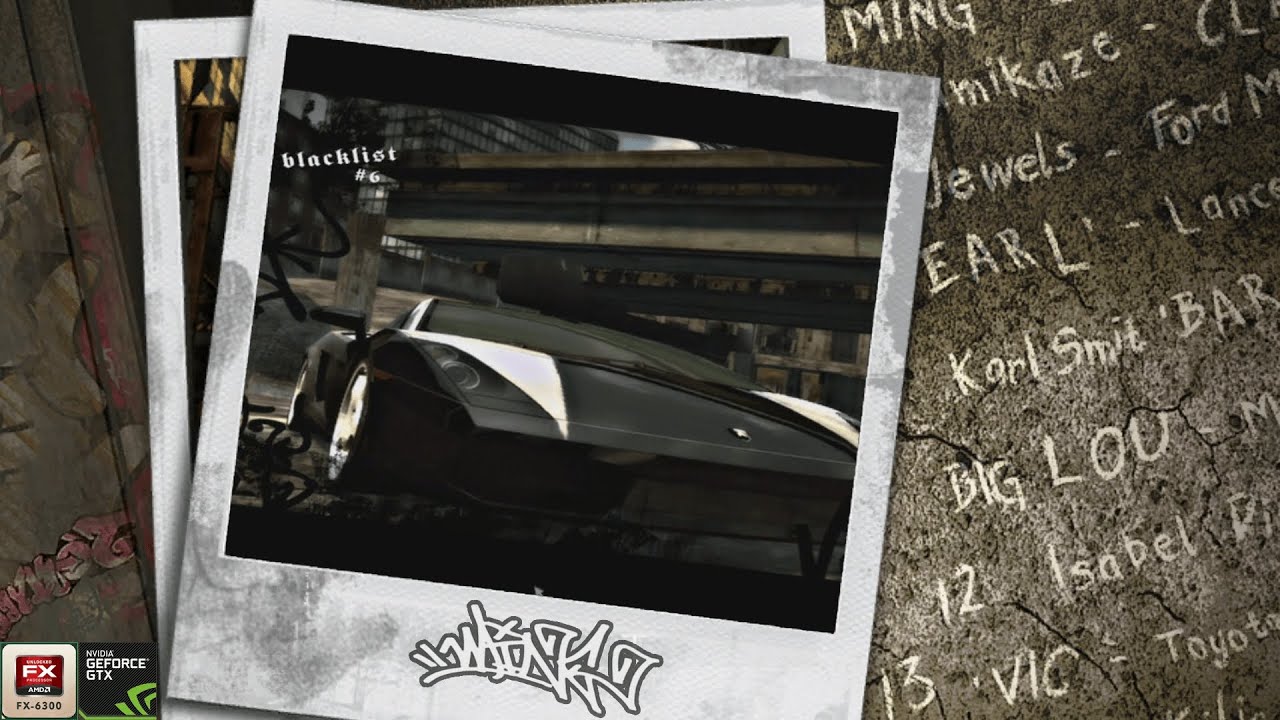 Blacklist 06 Ming Lamborghini Gallardo × NFS Most Wanted - YouTube