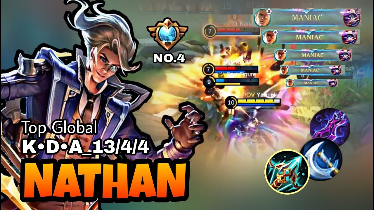 Best Build Nathan tersakit | Hero Nathan paling sakit | gameplay Nathan ...